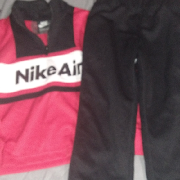 Nike | Matching Sets | Nike Air Red And Black Sportswear Set | Poshmark